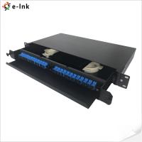 China 19 Inch FPP Rack Mount Fiber Patch Panel Drawer Type 12-144 Ports With SC Adapter for sale