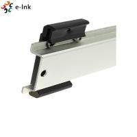 China Sandblasting DIN Rail Mount Clip Black Aluminum International Standard 35mm for sale
