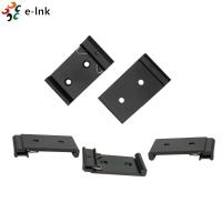 China Sandblasting DIN Rail Mount Clip Black Aluminum International Standard 35mm for sale