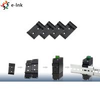 China Sandblasting DIN Rail Mount Clip Black Aluminum International Standard 35mm for sale