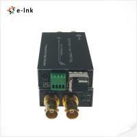 China Mini Fiber Optic Transceiver 12G SDI To Fiber Optic Converter With Backward Tally RS485 for sale