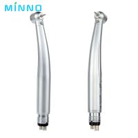 China 2 Hole Dental High Speed Handpiece 380000rpm Push Button Silver for sale