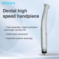 China 4 Hole Dental High Speed Handpiece Without Light Push Button Type for sale