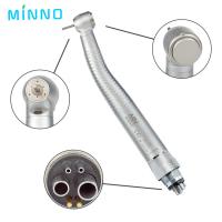 China Quick Coupling Fiber Optic Handpiece 4 Air LED High Speed Handpiece for sale