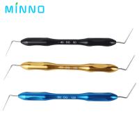 China 0.4mm 0.5mm Endodontic Hand Plugger Endo Dental Accessories Blue Golden for sale