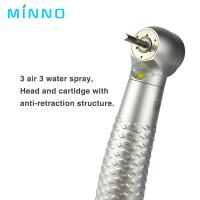 China 300000rpm Coxo High Speed Handpiece 4 Hole LED Dental Handpiece With 3 Way Spray for sale