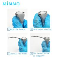 China 10pcs Stainless Steel Dental Air Triple Syringe 3 Way Dental Air Water Spray Syringe Nozzles Tips for sale