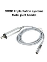 China COXO Implantation systems Metal joint handle for sale
