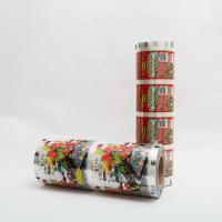China 1000m Peelable Printed Lidding Film VMPET Plastic Cup Sealing Film 104 Micron 422mm Width for sale