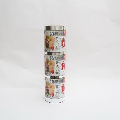 China 422mm Width Printed Lidding Film 104 Micron Easy Peel for APET/PE Trays - High Barrier Meat Packaging for sale