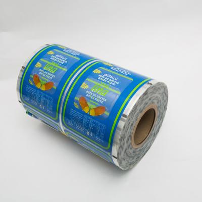 China PET/PE Lidding Film 340mm Width 105μm Thickness Lock Seal for Food Packaging with Gravure Printing for sale