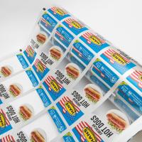 China 1000m Peelable Printed Lidding Film VMPET Plastic Cup Sealing Film 104 Micron 422mm Width for sale