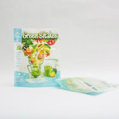 China Custom Fruit Vegetable Packaging Zipper Pouch 60 Micron Thickness 254x200mm Stand-up Bag with Ventilation Holes for sale