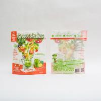 China 300g Moistureproof Fruit Vegetable Packaging Bag with Ziplock 254x200mm 60mic PET/PE Material for sale