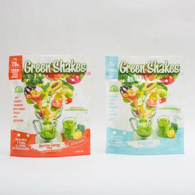 China 300g Moistureproof Fruit Vegetable Packaging Bag with Ziplock 254x200mm 60mic PET/PE Material for sale