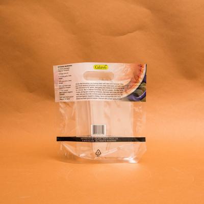 China 80mm PA Dry Fruit and Vegetable Packaging Bags with Zipper - 254x200mm Size, 60 Micron PET/PE Material for sale