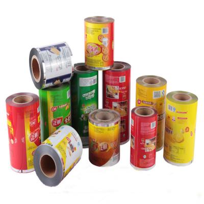 China 104 Micron VMPET PE Food Grade Packaging Film for Fruit Chips - 450mm Width, 1000m Roll Length for sale
