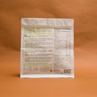 China Vmpet 120mm Side Gusset Flat Bottom Bags 130 Microns for Vegan Nutritional Shakes 1.55kg Capacity for sale