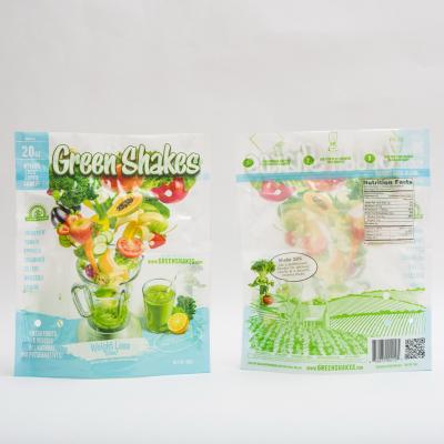 China 15OZ 80mm Zip Lock Stand-Up Pouch for Fresh Fruits & Vegetables - 60 Micron PET/PE Food Grade Packaging for sale