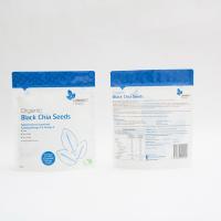 China 500g Matte PET Stand Up Plastic Bags 123um Thickness with Resealable Zipper for Chia Seeds Packaging for sale
