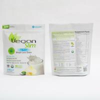 China 1.5LB 140 Micron High Protein Plastic Packaging Pouch with Zipper - 278×210+100mm Stand Up Bag for sale
