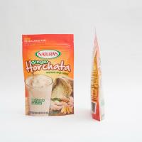 China 14OZ Printed Plastic Stand Up Pouch with Zipper - 112 Micron Thickness for Instant Rice Drink Packaging for sale