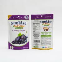 China 1.2oz Custom Printed Fruit Chips Stand Up Zipper Bag - 200×145mm VMPET Packaging with 86μm Thickness for sale