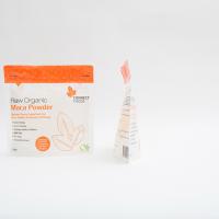 China 250g Maca Powder Stand Up Pouch with Zipper - 120 Micron PET/PE Food Packaging Bag for sale
