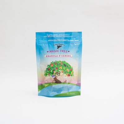 China 12OZ 100mm Custom Printed Plastic Zipper Stand-Up Pouch - 228×180mm Size, 100 Micron PET/PE Material for Granola Cereal Packaging for sale
