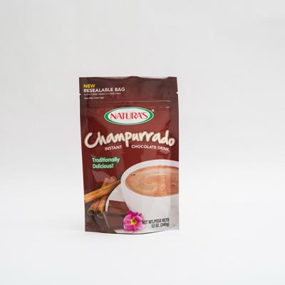 China 340g Stand Up Pouch with Zipper for Instant Chocolate Drink - 210x150mm Size, 112μm Thickness for sale
