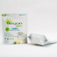 China 1.5LB 140 Micron High Protein Plastic Packaging Pouch with Zipper - 278×210+100mm Stand Up Bag for sale