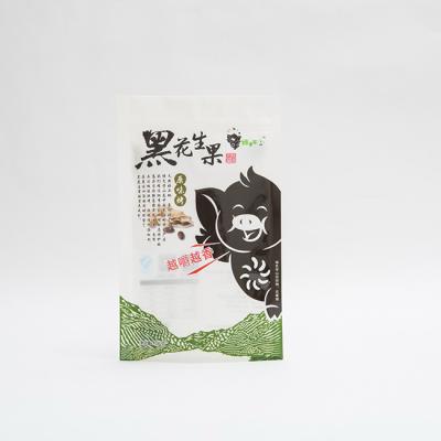 China 180g Roasted Peanut Stand Up Pouch 102 Micron Food Packaging Bag with Resealable Zipper for sale