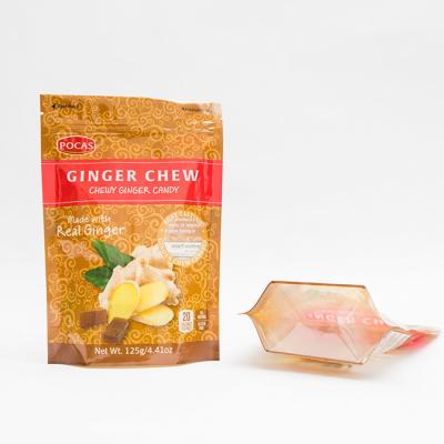 China 125g PE80 PET12 Stand-Up Candy Pouch with Window and Bottom Gusset - 228×160+90mm Dimensions for sale
