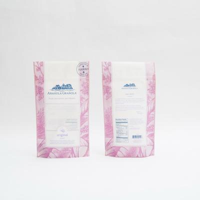 China 24oz Granola Food Packaging Bags with Zipper - 280x200mm Stand-Up Pouch, 145 Micron k-PET/PE Material for sale