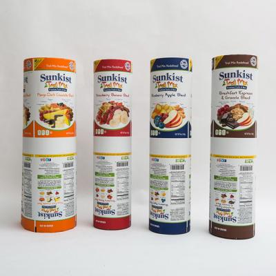 China Opaque Heat Shrink Food Packaging Film Roll 17.71 Inch Width 86 Mic Thickness for Nuts Snacks Cookies for sale