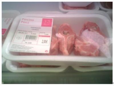 China 550μm White APET/PE Thermoforming Film 562mm Width for Fresh Meat MAP Packaging for sale