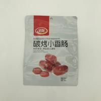 China Custom Printed 180g AL7 Plastic Food Pouches with Zipper - 220x170mm Stand-Up Bags for Char Grilled Sausage for sale