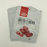 China Custom Printed 180g AL7 Plastic Food Pouches with Zipper - 220x170mm Stand-Up Bags for Char Grilled Sausage for sale