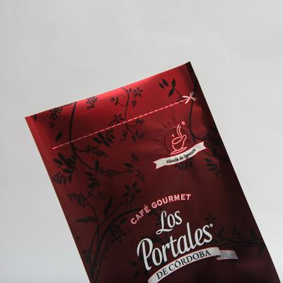 China 454g 280x100mm BOPP Coffee Bags with One-Way Valve - 104mic Thickness Food Grade Packaging for sale