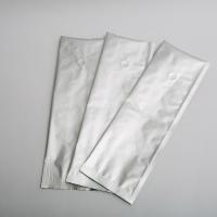 China Silver Unprinted Coffee Packaging Bags with Air Valve - 250g/500g/1000g Sizes, PET12/AL7/PE80-100μm Material for sale