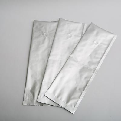 China Silver Unprinted Coffee Packaging Bags with Air Valve - 250g/500g/1000g Sizes, PET12/AL7/PE80-100μm Material for sale