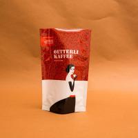 China 250g 500g 1000g Custom Printed Coffee Stand-Up Pouches with German Air Valve - PA15/PE100 Material 115μm Thickness for sale