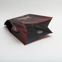 China Recycled Coffee Bags with Valve and Zipper - Flat Bottom Pouch in 100g to 20kg Sizes for Custom Packaging for sale