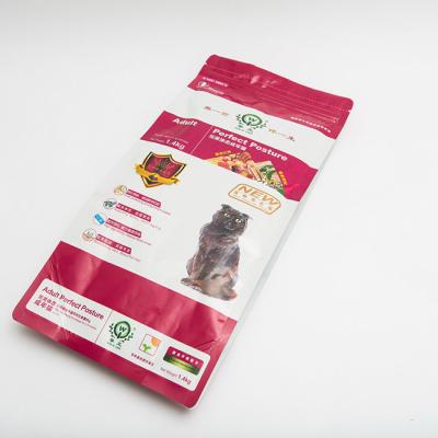 China 1.4kg Printed Side Gusset Plastic Bag with K Seal Bottom and Zipper - 280mm × 200mm Size, 105μm Thickness for sale