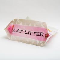 China 6.7lb Cat Litter Stand Up Pouch Without Zipper - 432mm x 343mm PET/PE Packaging Bag with Air Holes for sale
