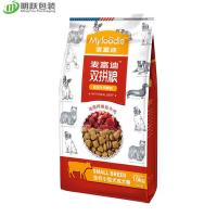 China 10kg Pet Food Packaging Bag with Quad Seal Side Gusset and Slider Zipper - 160 Micron Food Grade Material for sale