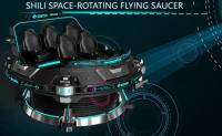 China Rotating 360 Degree VR Chair 5 Seats 9d VR 360 Roller Coaster UFO Flight Simulator 3000W for sale