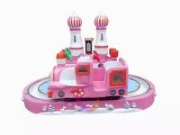 China Children Train Kiddie Rides Coin Operated Train Ride With Track Colorful Lights for sale