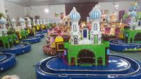 China Fiberglass Double Seats British Train Kiddie Rides Coin Operated Amusement Rides for sale