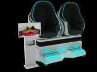 China Two Seats 9D Virtual Reality Cinema Chair VR 9d Game Machine   2 Players for sale